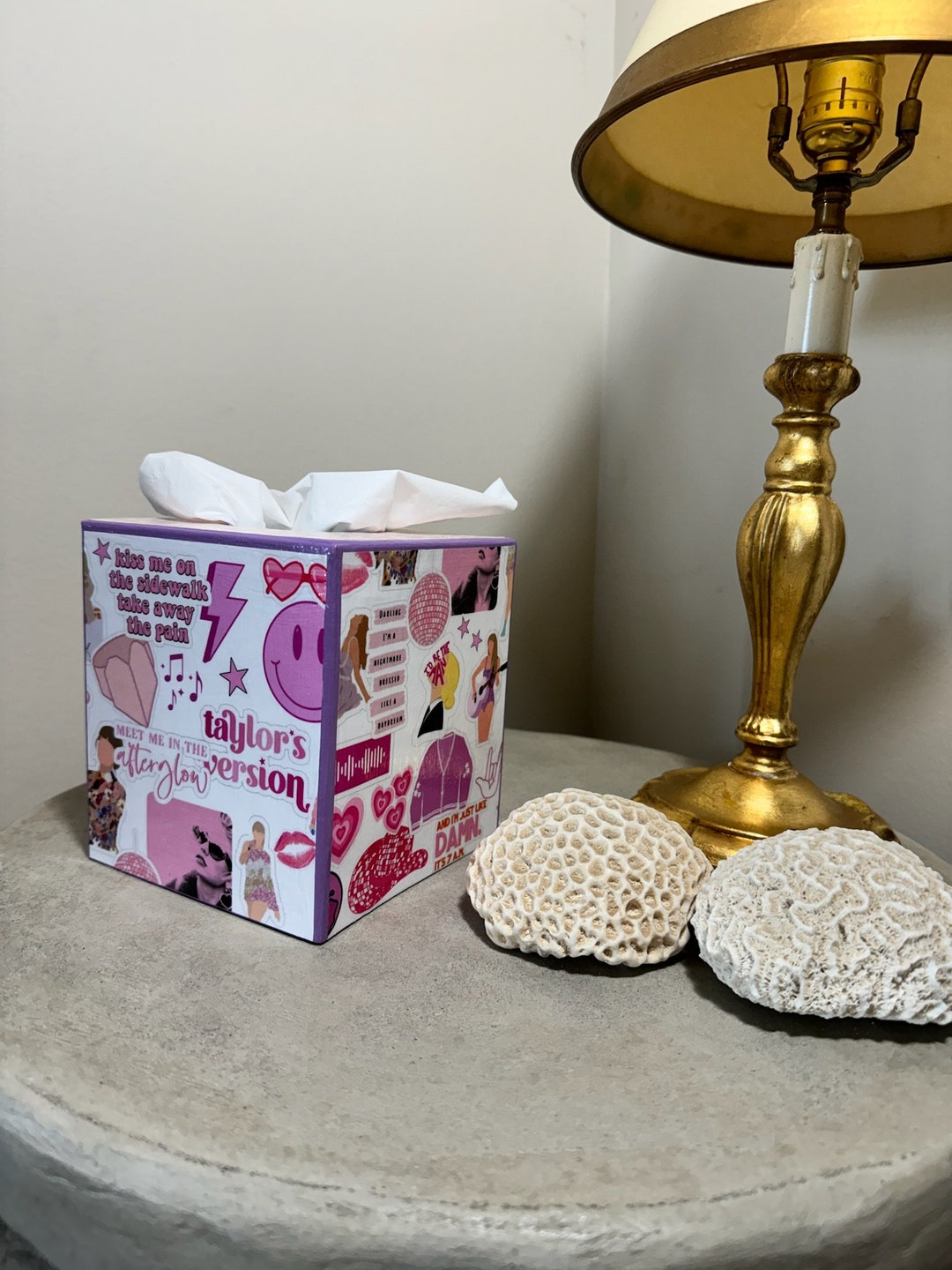 Taylor Swift Tissue Box Cover, Pink Leopard Top, Taylor Nation, Lover ...