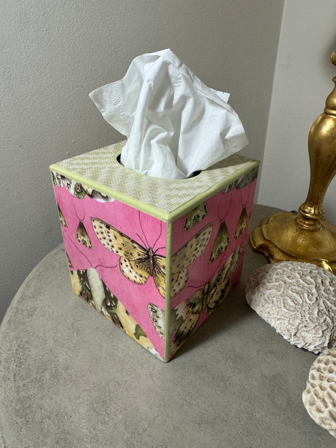 Decorative Tissue Box Cover Butterfly Handmade Colorful Unique Ideal ...