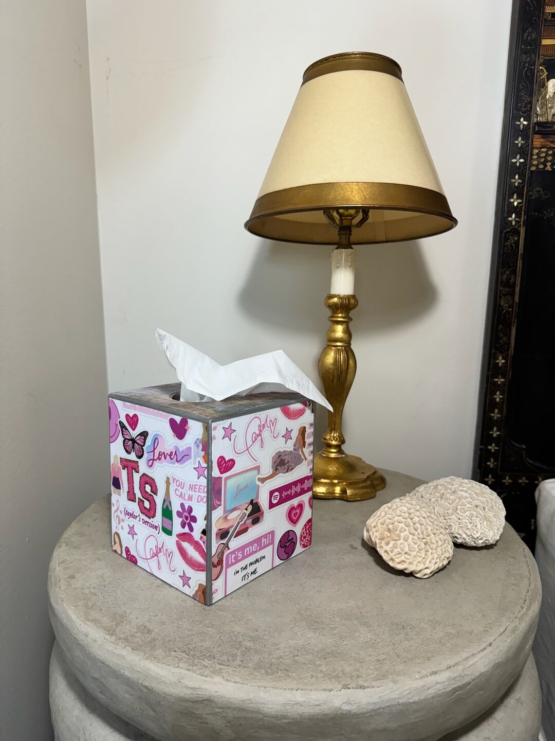 Taylor Swift Decoupage Tissue Box Cover: Rainbow Textured Swifty Decor ...
