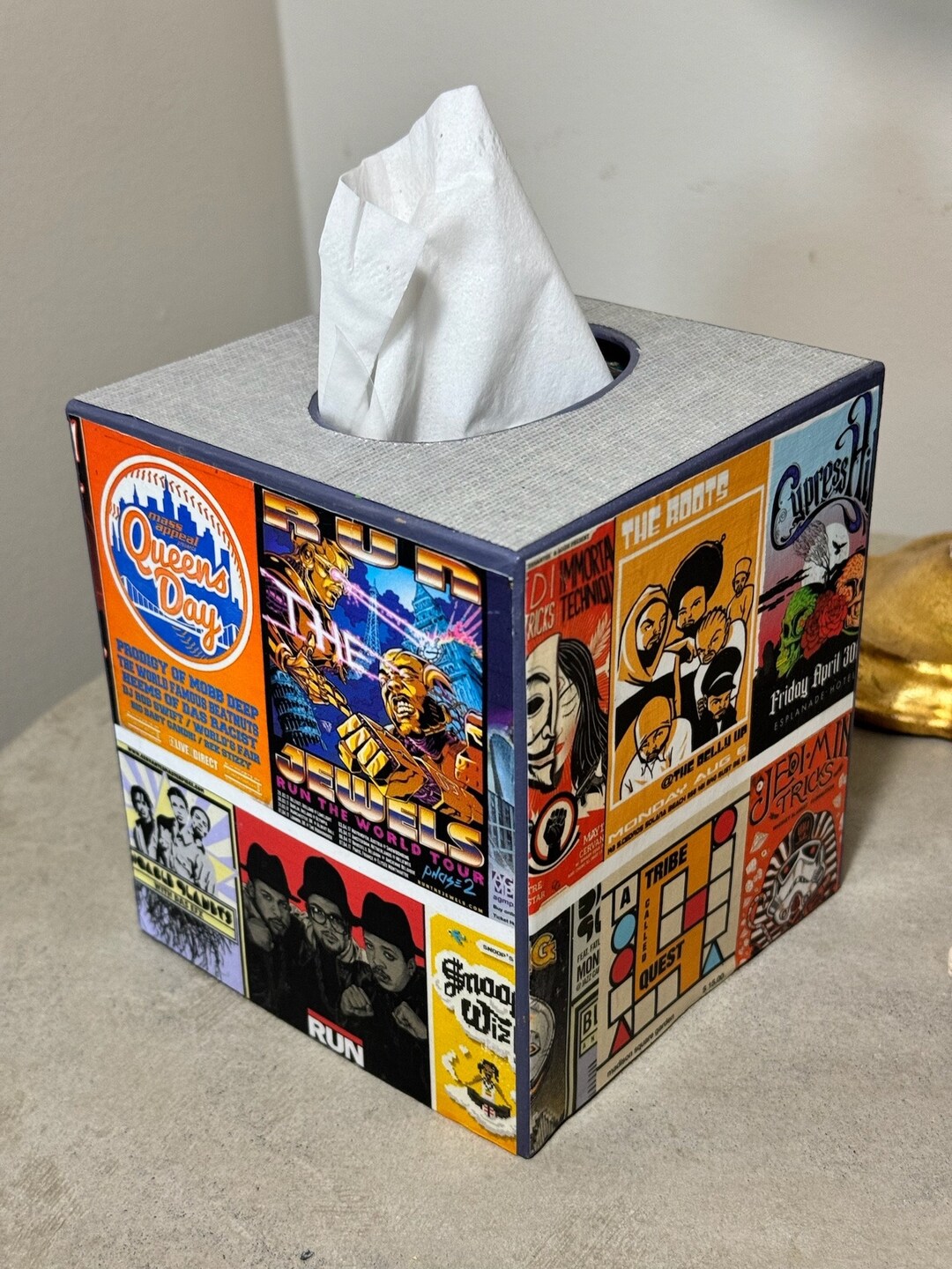 Rappers Delight Tissue Box Cover Colorful Music Urban Culture ...