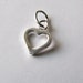 Small Open Heart Charm - Etsy