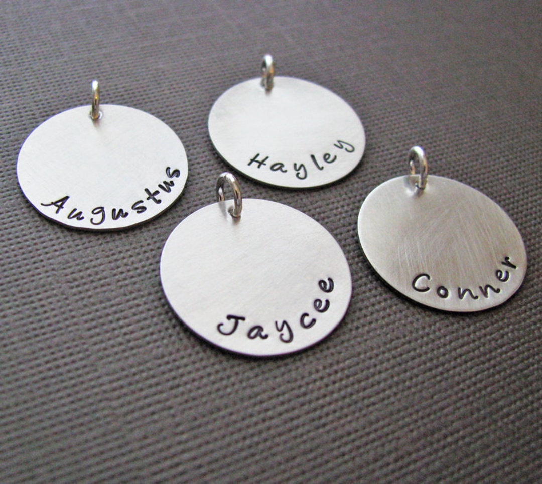 Custom Large Name Charm - Etsy