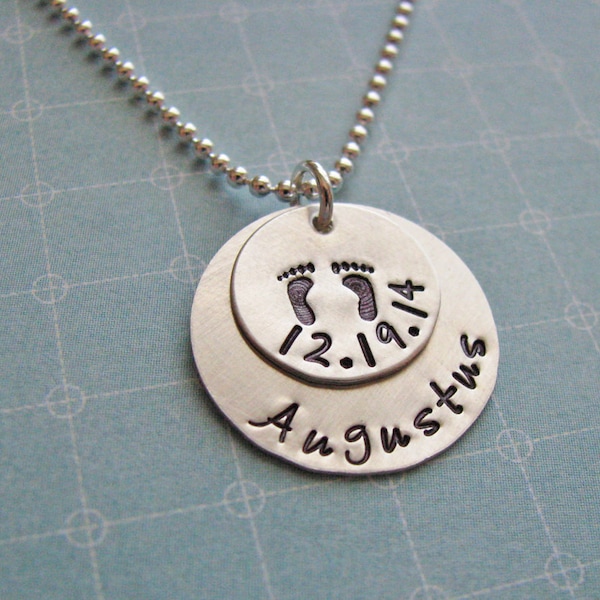 Birth Date Necklace - Etsy