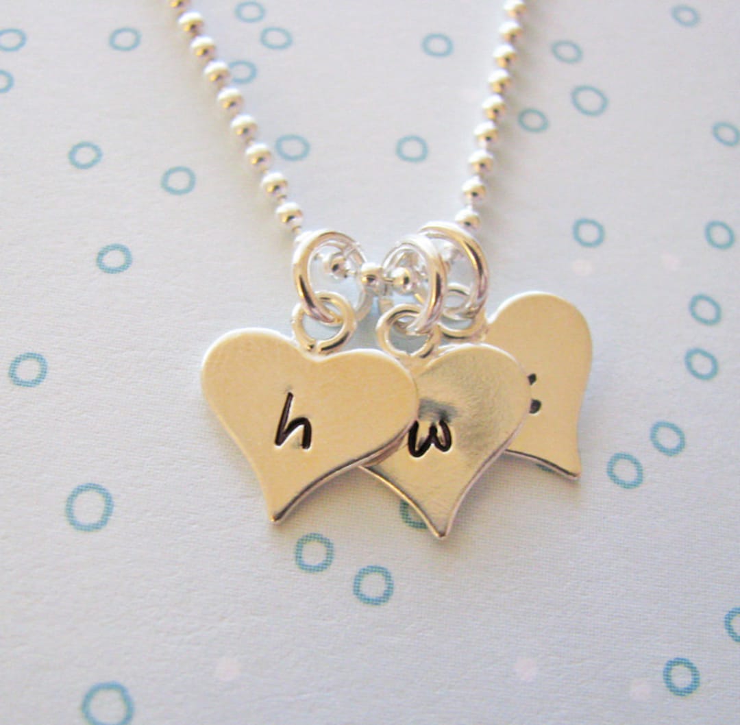Tiny Heart Charm Necklace - Etsy