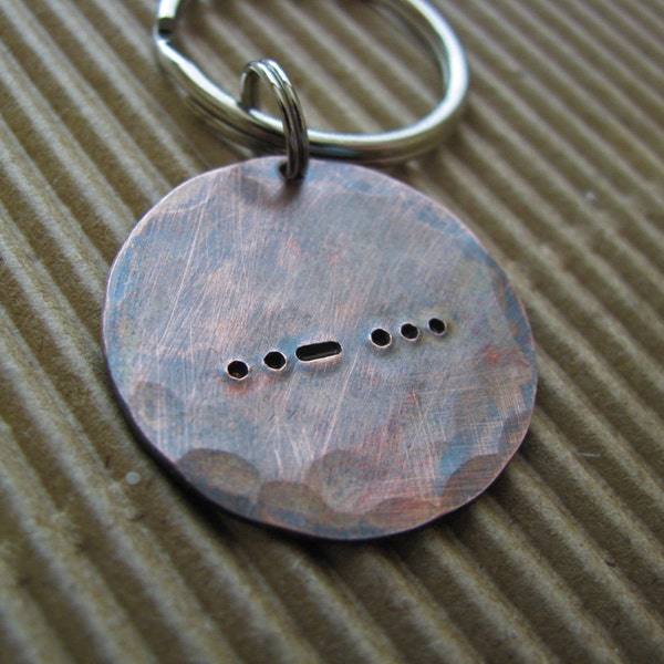 Morse Code Keychain - Etsy