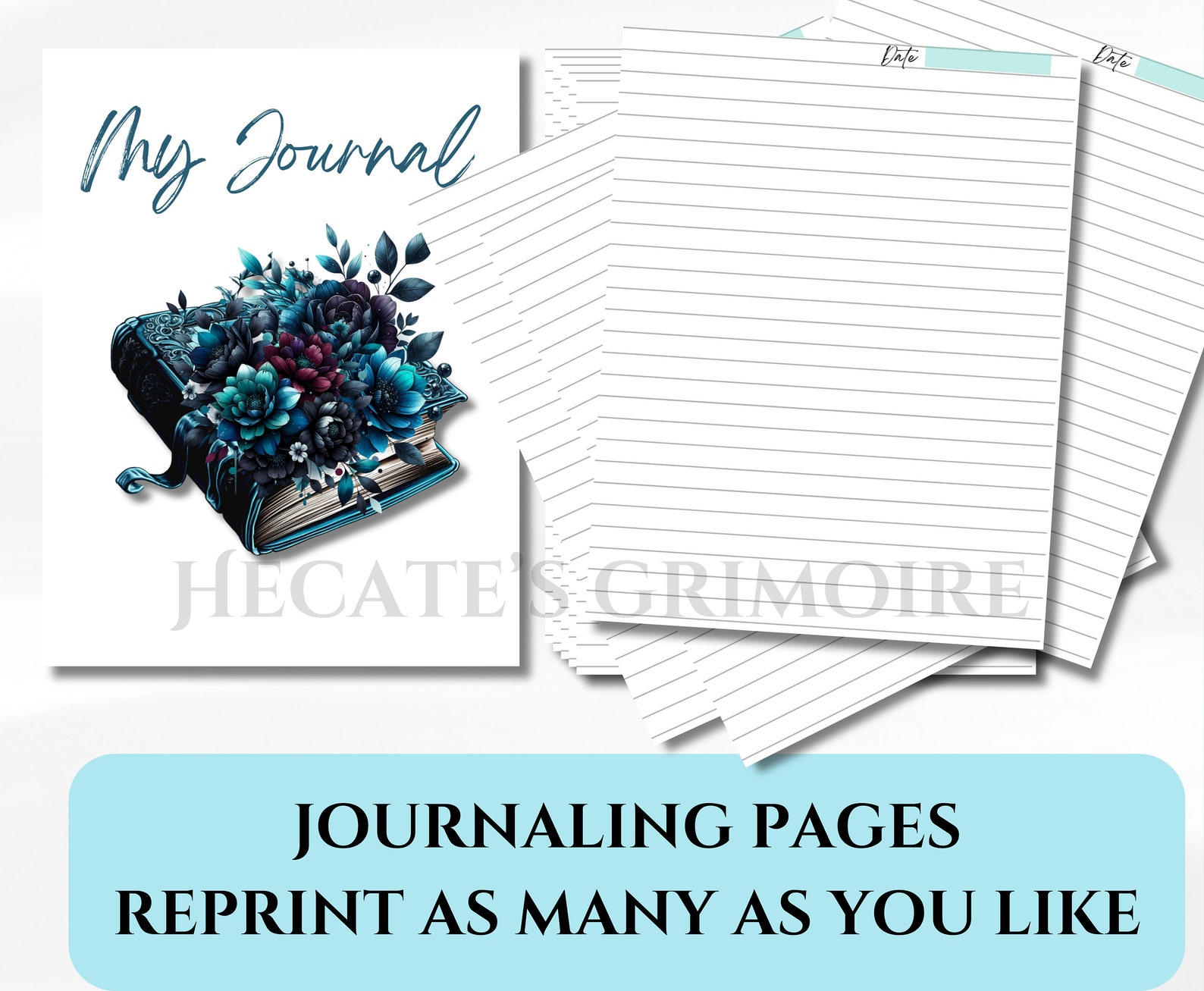 Book of Shadows Printables Baby Witch Grimoire Tarot Cards Digital ...