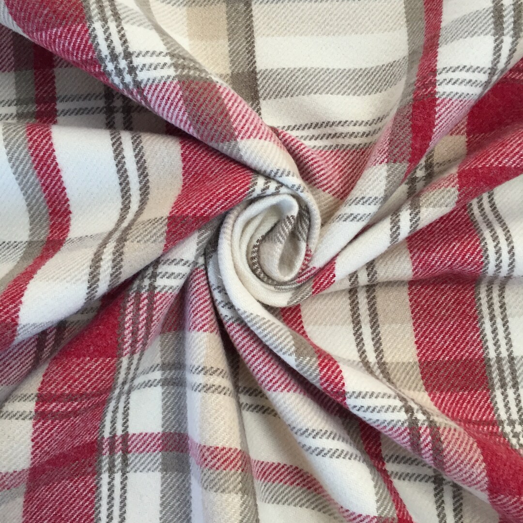 Skye Balmoral Faux Wool Effect Tartan Fabric Ideal for Upholstery ...