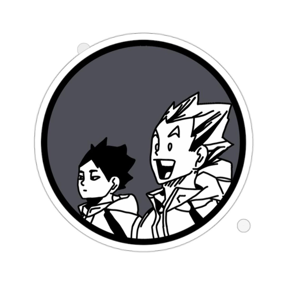 Anime-haikyuu-bokuaka-kotaro Bokuto-keiji Akaashi-kiss-cut Sticker ...