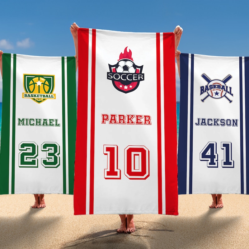 Sports Bath Towels - Etsy