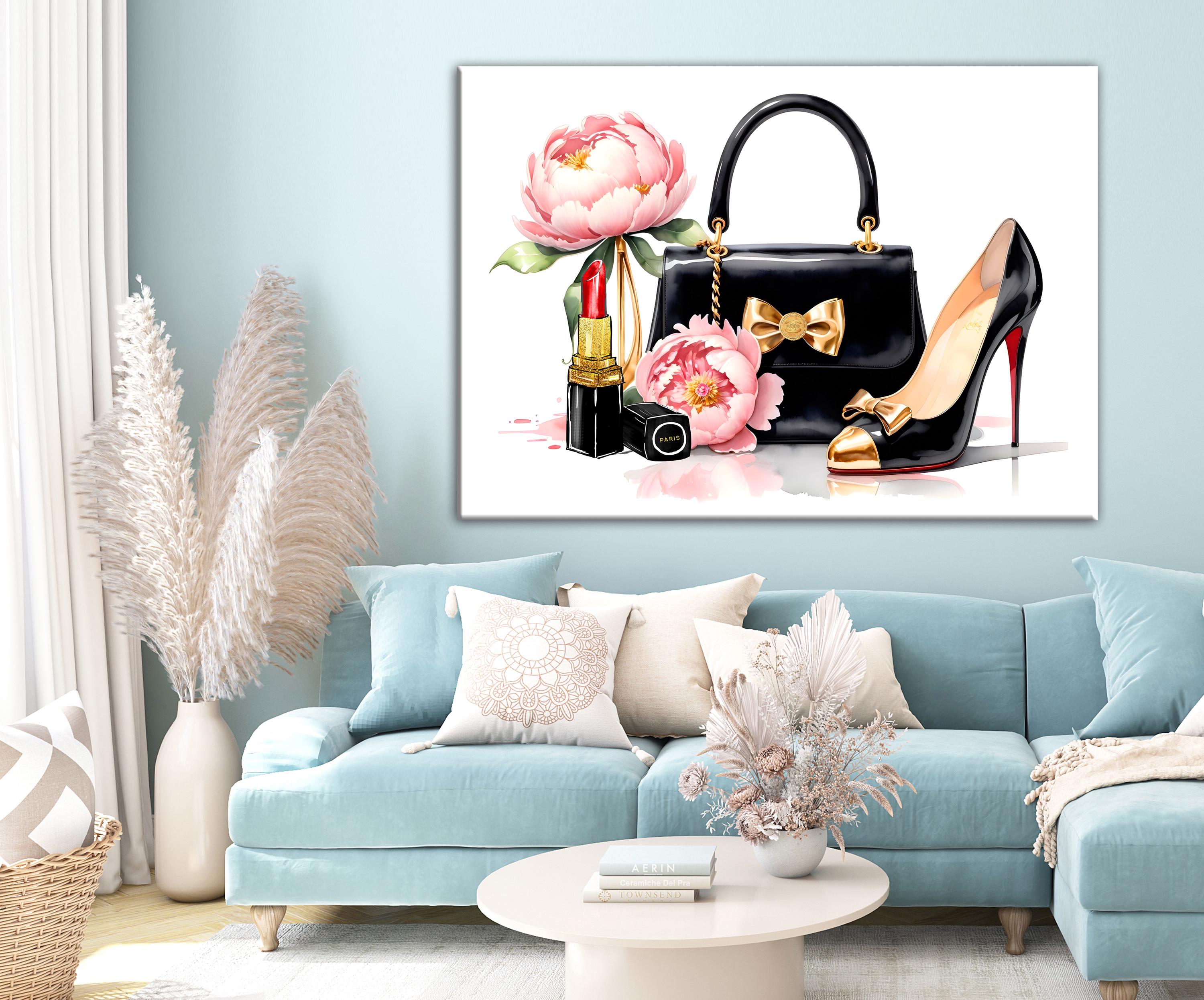 Fashion Wall Art Chic Fashion Beauty Digital Print Wall Art for Home ...