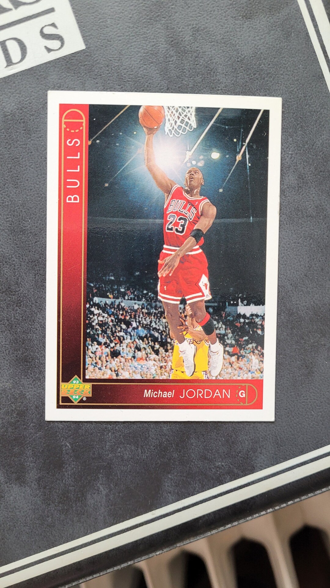 Rara tarjeta de baloncesto de la cubierta superior de Michael Jordan 93 ...