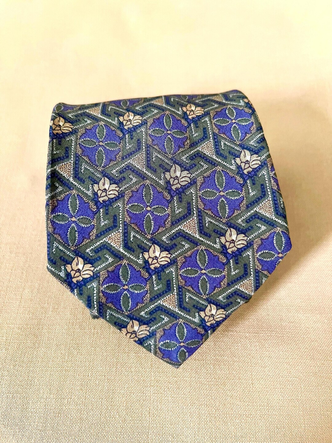Vintage Guy Laroche Paris Silk Tie Mens Retro Silk Tie Collectors
