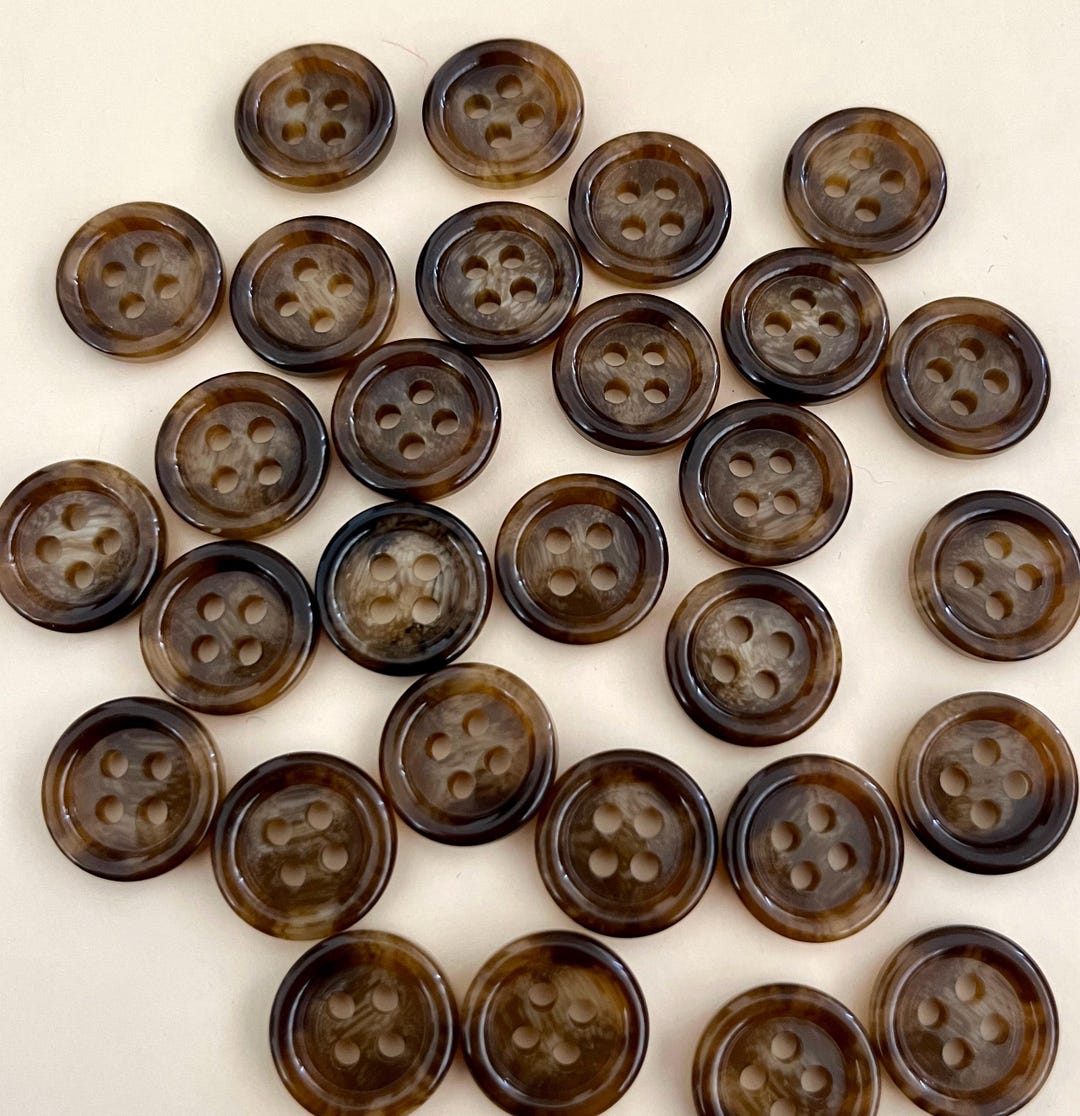 Vintage Horn Button Set - 8 Pcs Set - 14mm - Classic Blazer & Trousers ...