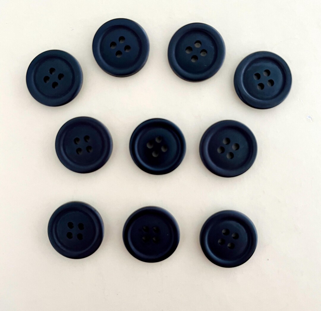 Matte Black Suit Buttons: 18mm Retro Modern Style, Set of 10 - Etsy