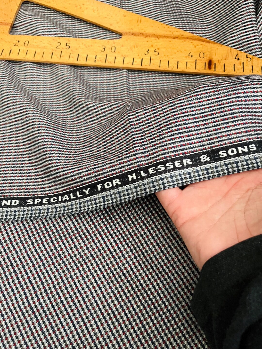 1.78m Four Ply Wool and Silk Vintage Heavy Fabric, Made in Scotland ...