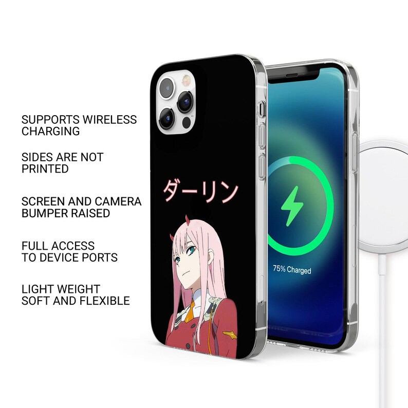 Zero Two Phone Darling in the Franxx Manga Cosplay for iPhone 15, 14 ...