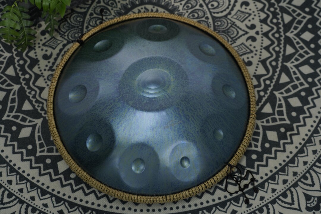 Vintage Handpan Night Sky Blue 10 Notes D Minor - Etsy