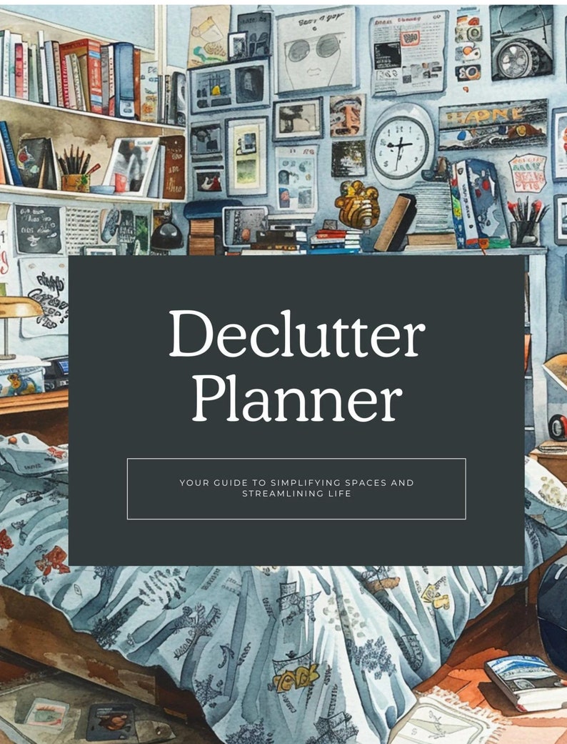 Decluttering Checklist PDF Printable for Declutter Your Home Room by ...