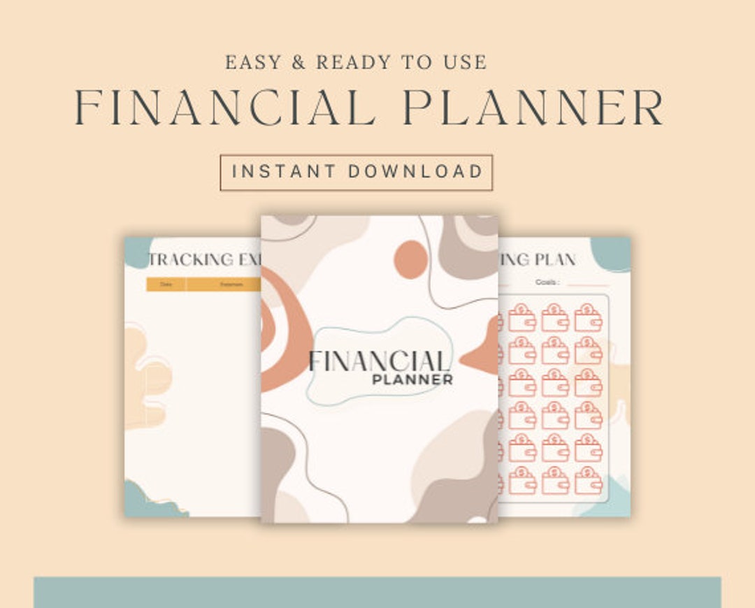 Financial Planner Excel Template Expense Tracking Savings Plan - Etsy