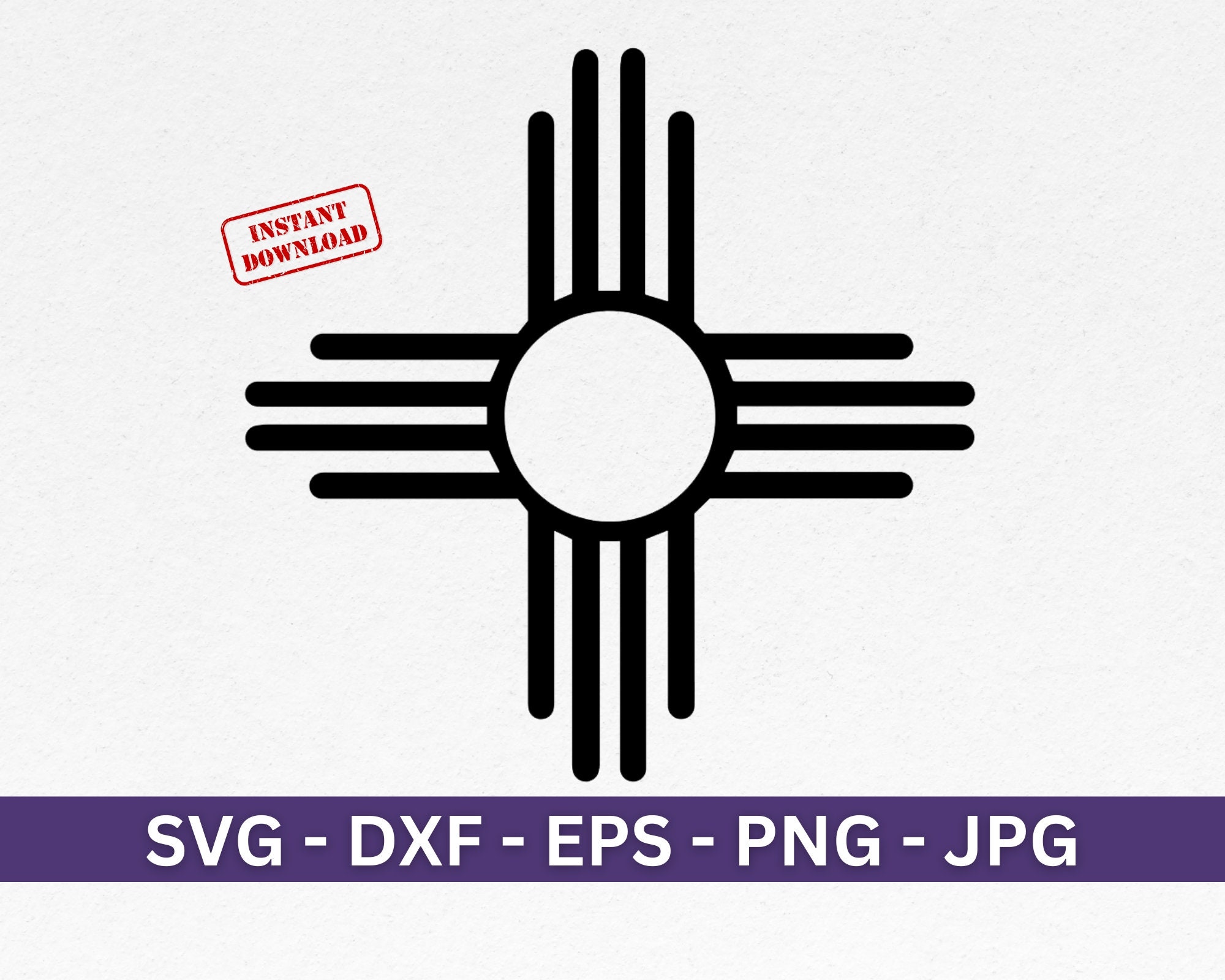 Zia Symbol SVG, Zia Sun Svg, Southwest Symbol Svg, Zia Printable ...