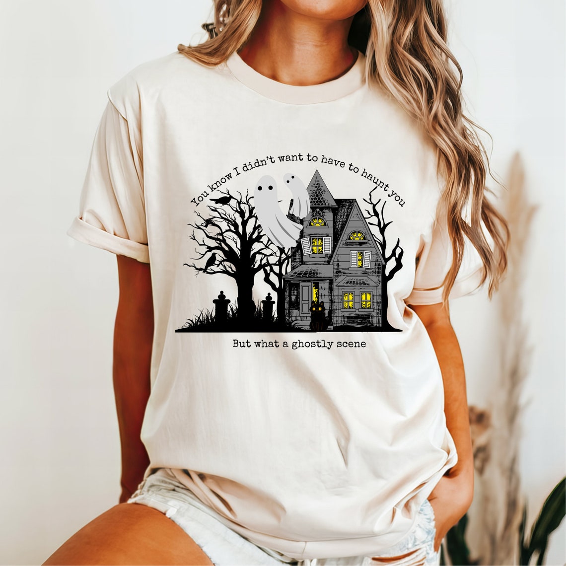 Ghostly Scene SVG and PNG Files Haunt You Swifite Spooky Trending ...