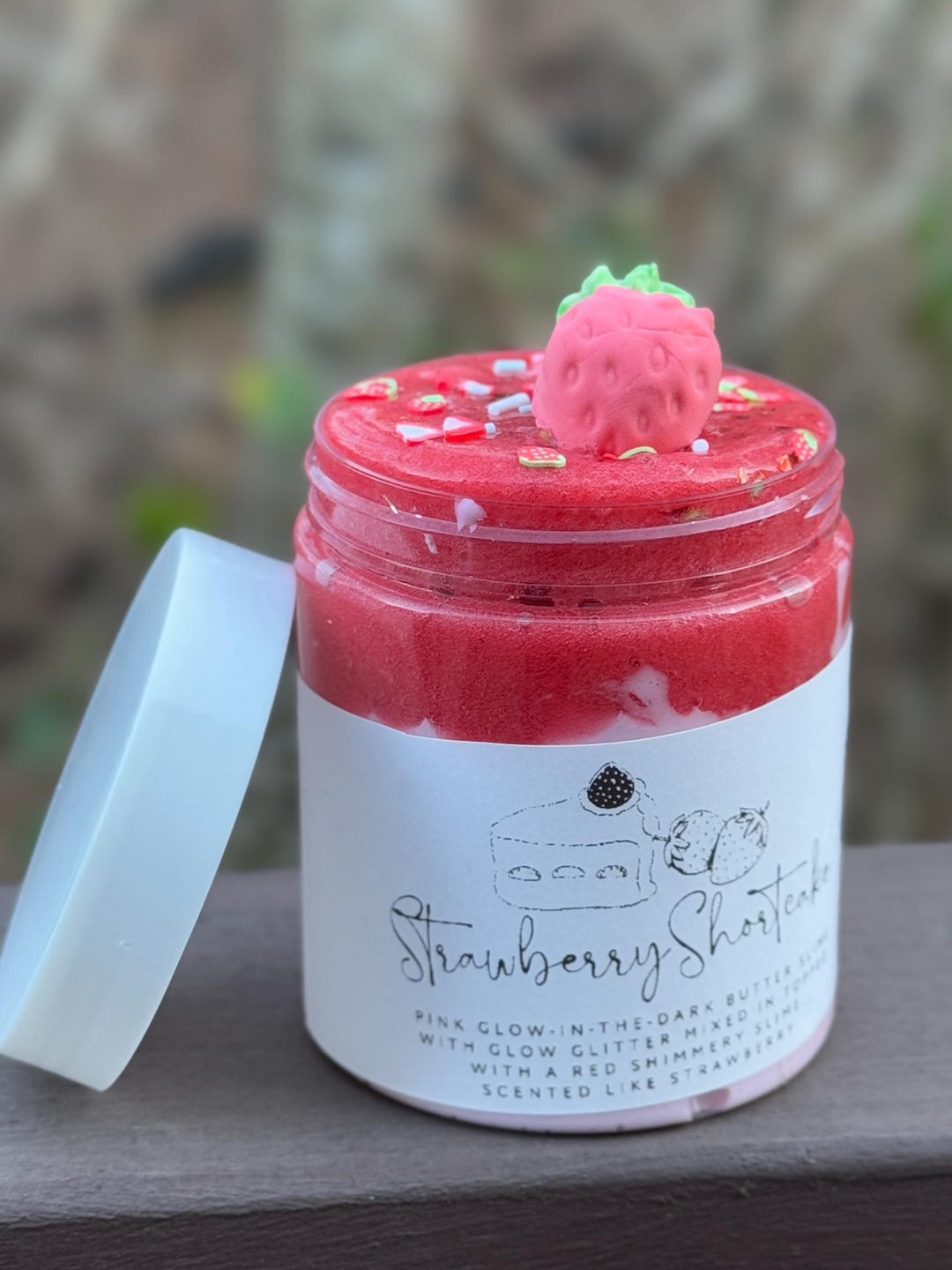 Strawberry Shortcake Slime! Pink Butter Slime That Glows in the Dark ...