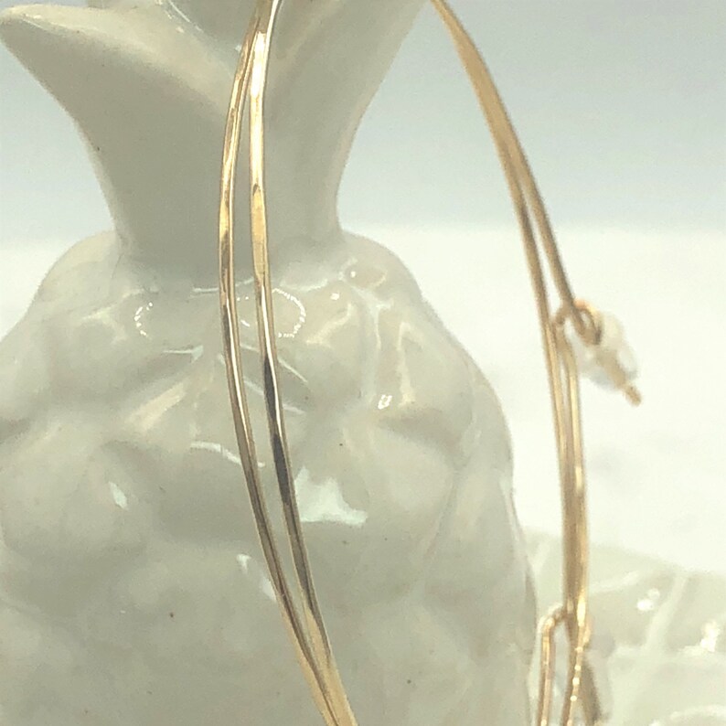 Large Gold Hoop Earrings 2 Inch Thin Gold Hoop Earrings | Etsy