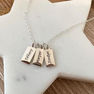 Personalized Mini Tag Necklace 14K Gold Filled Tag Necklace Custom Name ...