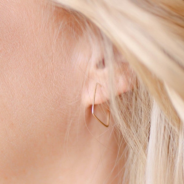 Square Hoops - Etsy