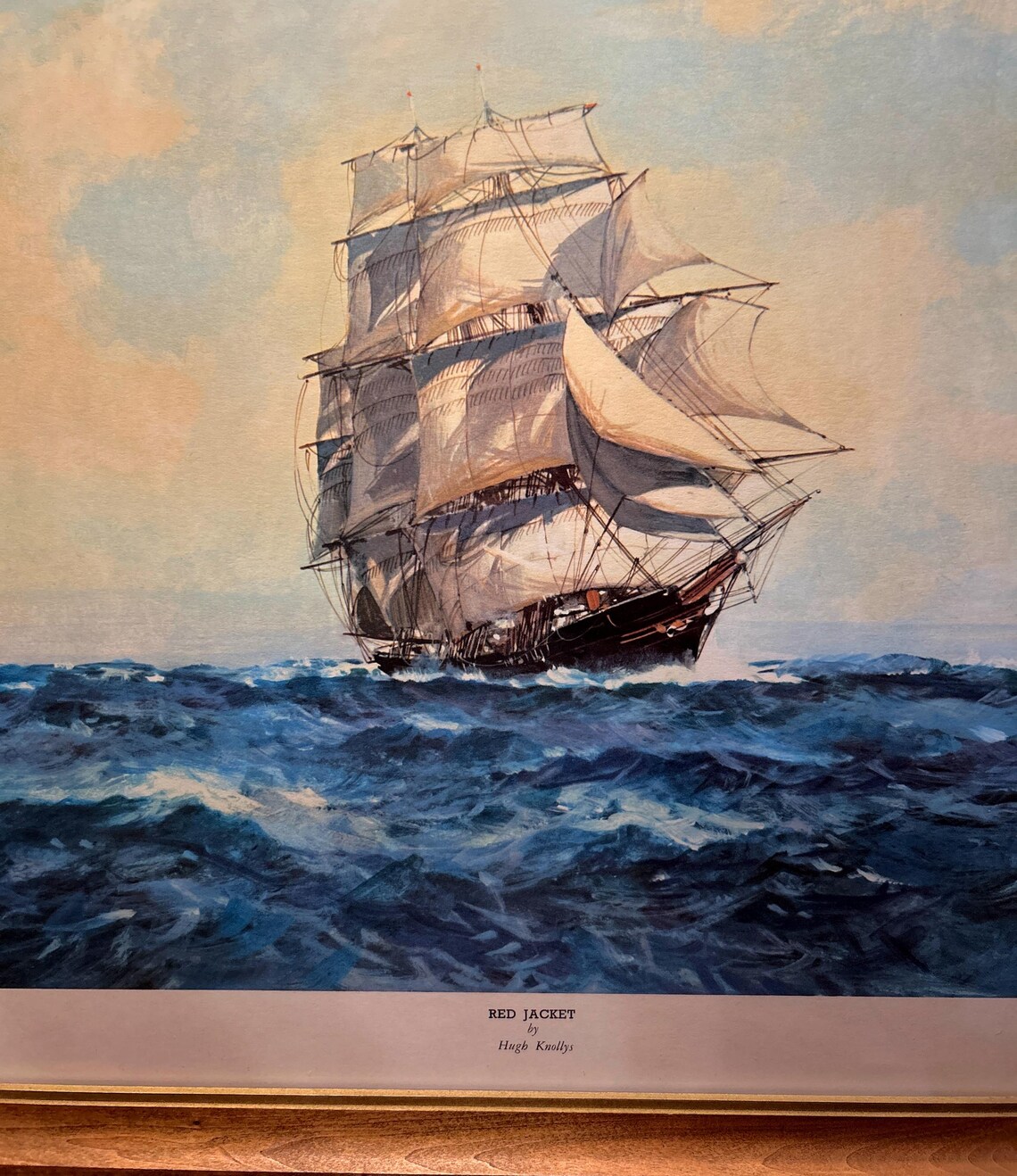 Wall Art : Vintage Hugh Knollys Maritime Print 1960s Holland Lithograph ...