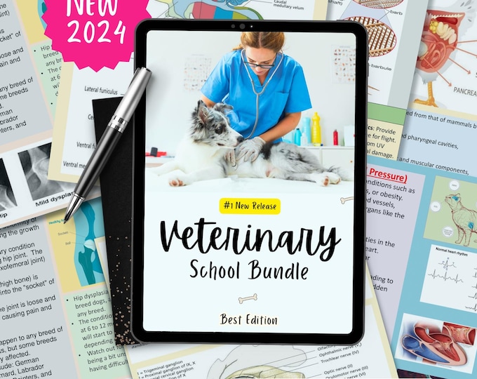 Veterinary Anatomy Flashcards, Veterinary Pocket Book, Veterinary ...