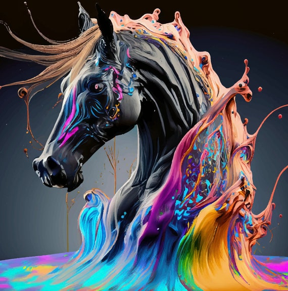 Abstract Horse Wallpaper