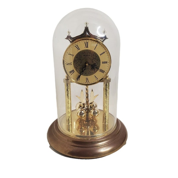 Glass Dome Clock - Etsy