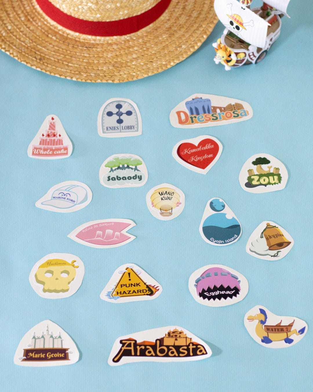 One Piece Island Stickers - Etsy