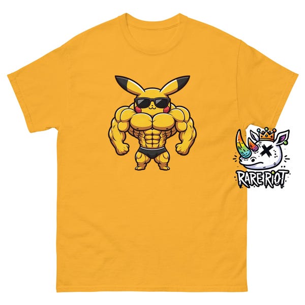 Buff Pikachu - Etsy