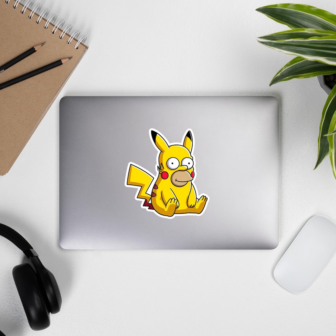 Homerchu Funny Meme Sticker Pikachu Homer Simpson Mashup Nerdy Gifts - Etsy