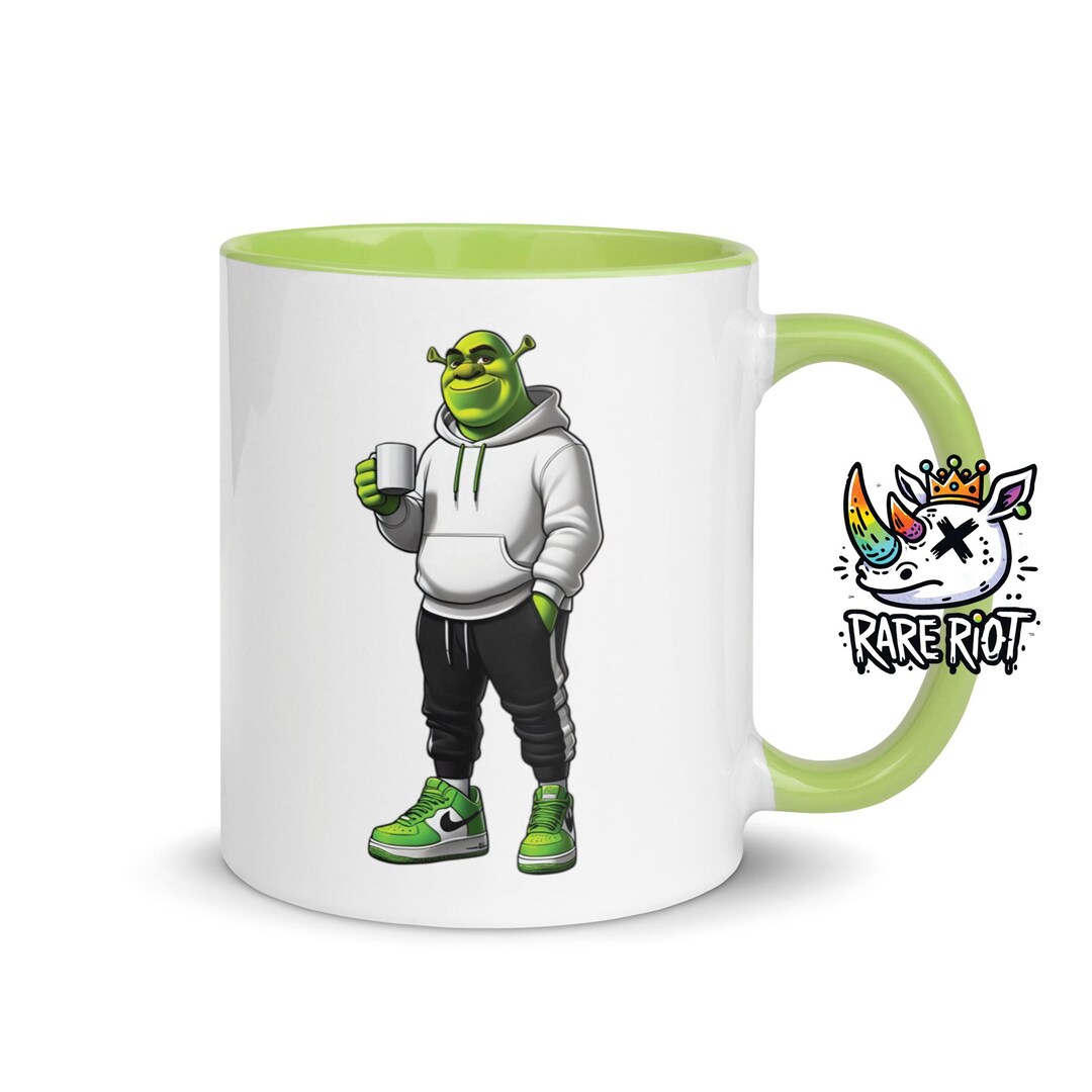 Shrek Coffee Mug Fun Streetwear Shrek Design Cool Pop Culture Mug - Etsy
