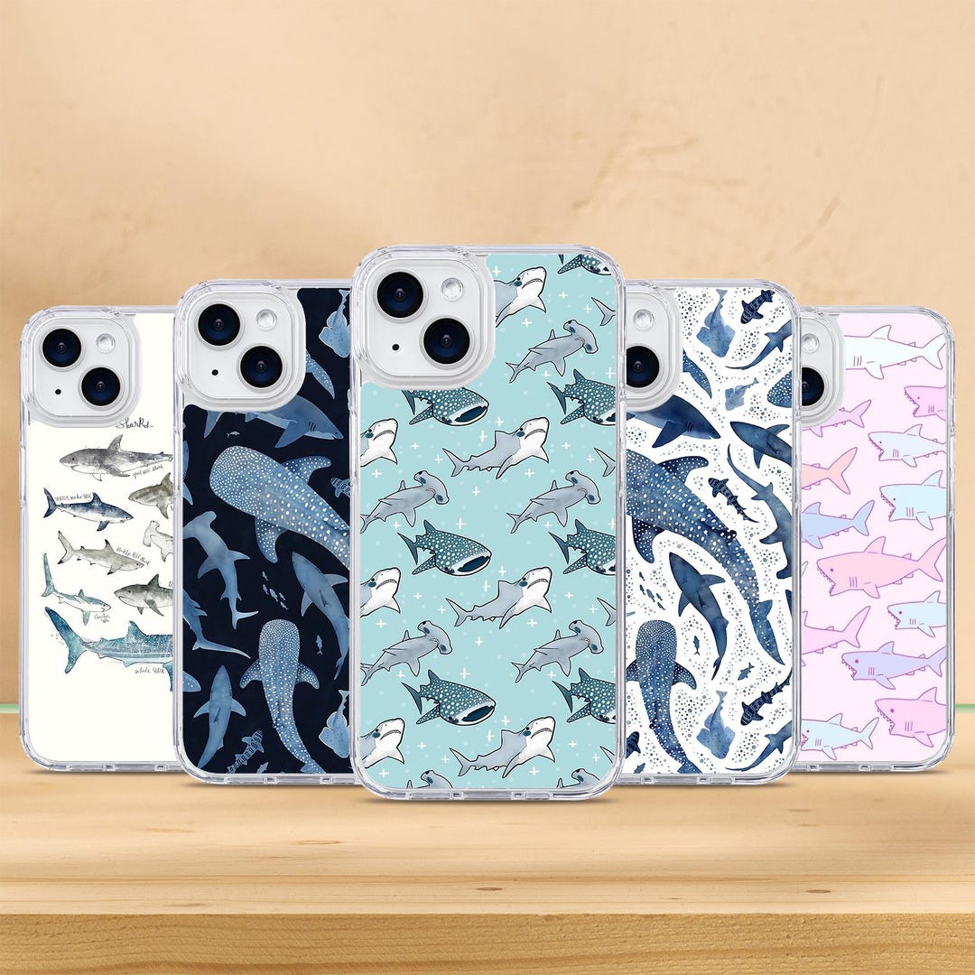 Ocean Animal Whale Shark Pattern Phone Case Fit for Apple iPhone ...