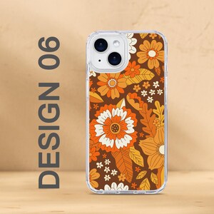 70S Retro Groovy Phone Case 1970S Floral Hippie Cover Fit for Apple ...