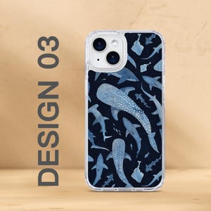 Ocean Animal Whale Shark Pattern Phone Case Fit for Apple iPhone ...