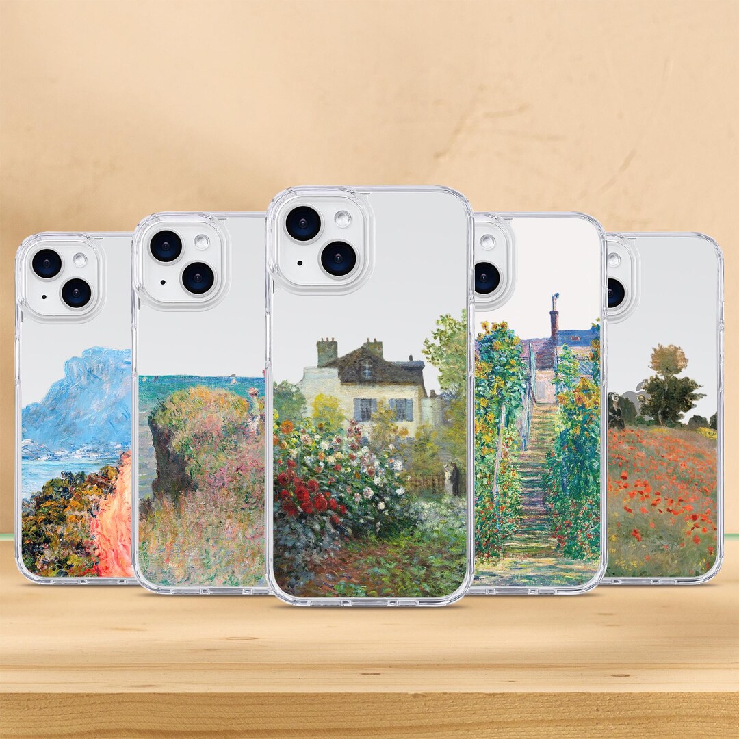 Claude Monet Phone Case Famous Art Painting Cover Fit for Apple iPhone ...