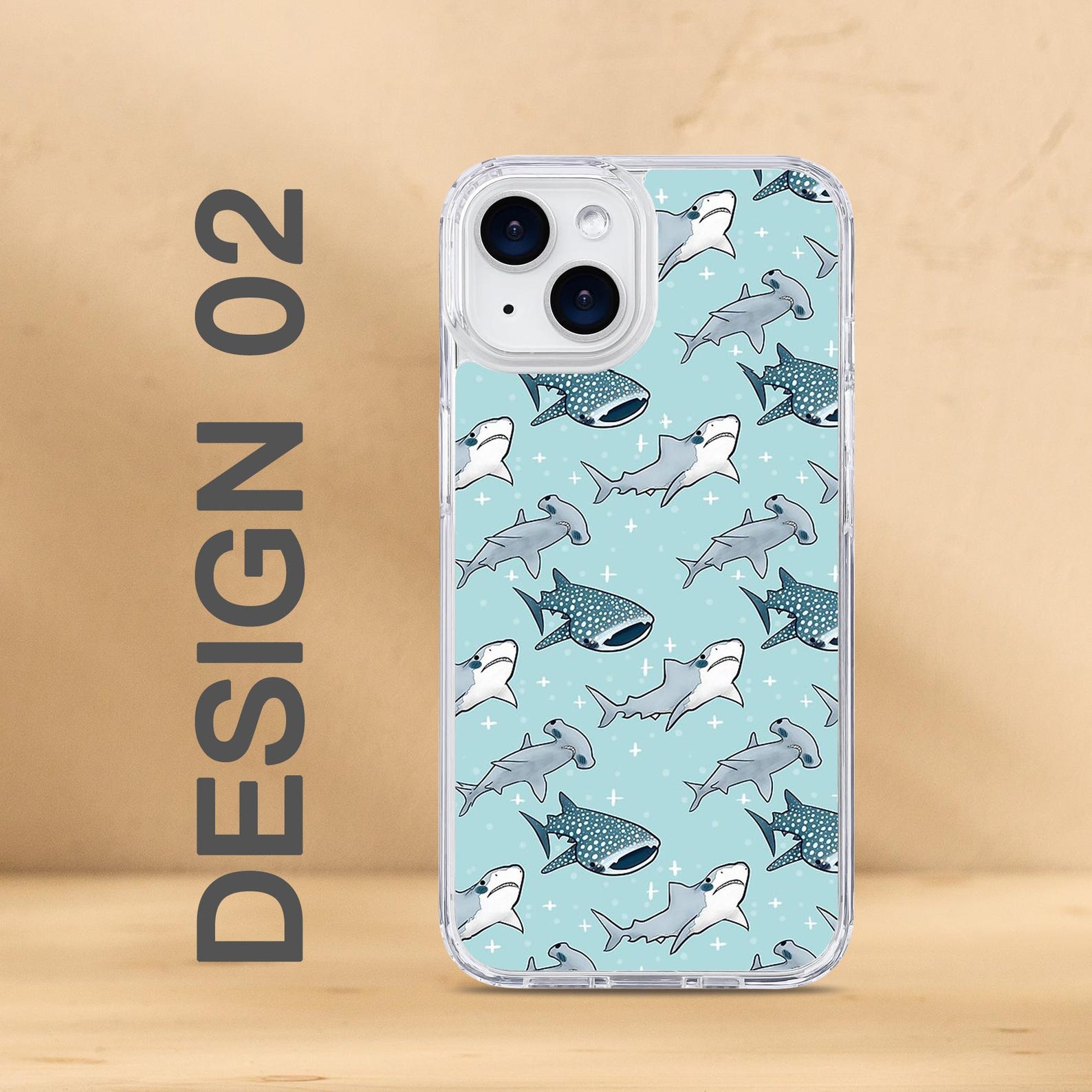 Ocean Animal Whale Shark Pattern Phone Case Fit for Apple iPhone ...