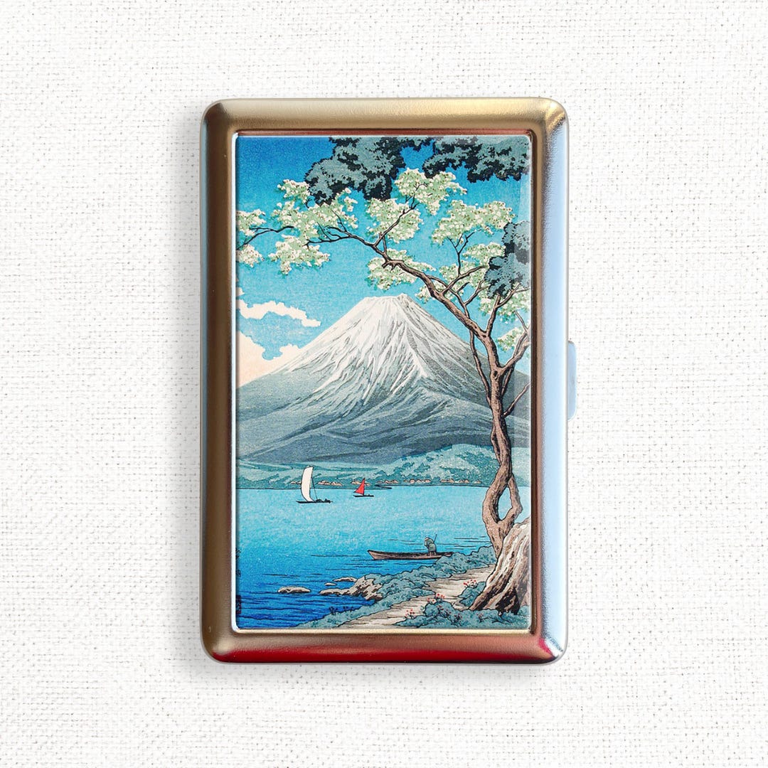 Mount Fuji From Lake Yamanaka Hiroaki Takahashi Japanese Art Cigarette ...