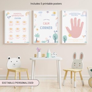 Calm Corner Poster Printable Mindfulness - Etsy
