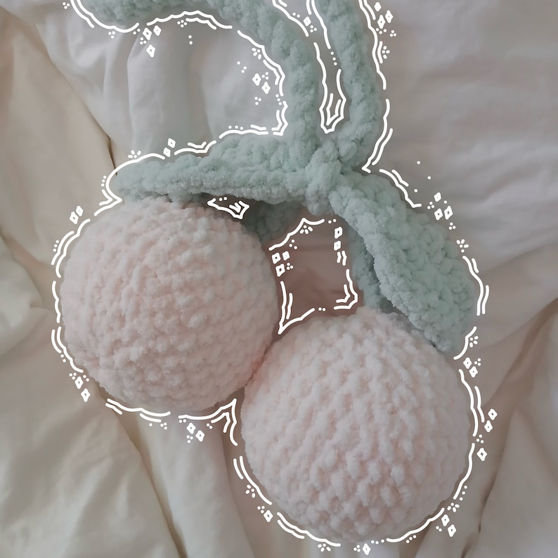 Cute Coquette Cherry Plushie [crochet Pattern; No Sew] - Etsy