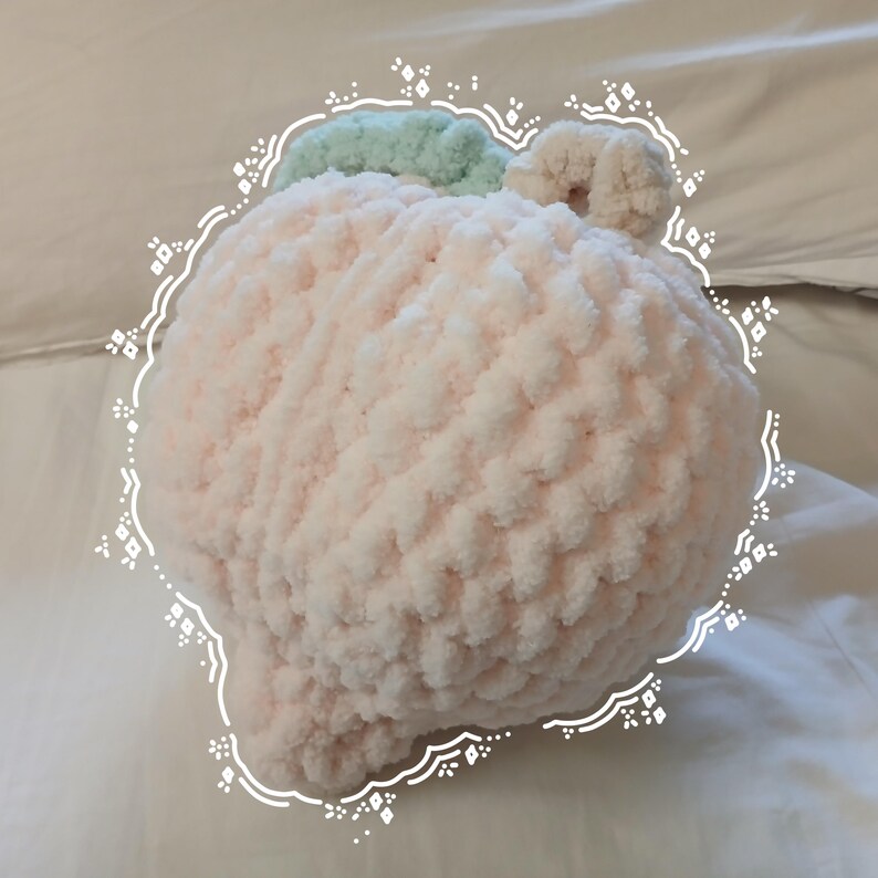 Cute Coquette Peach Plushie [crochet Pattern; No Sew] - Etsy