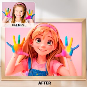 Custom Cartoon Portrait From Photo, Family Cartoon Portrait ...