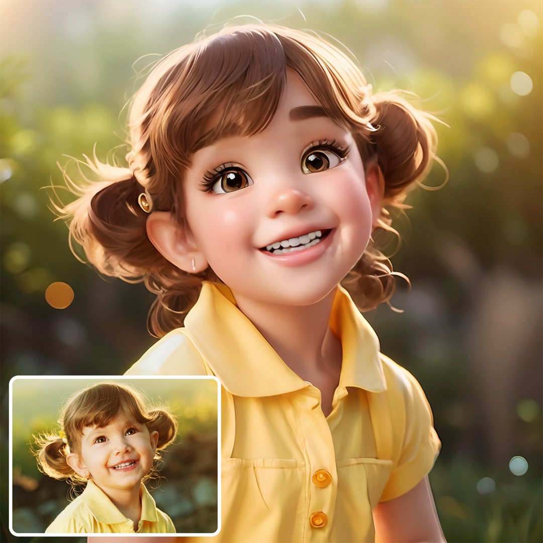 Custom Cartoon Portrait From Photo, Family Cartoon Portrait ...