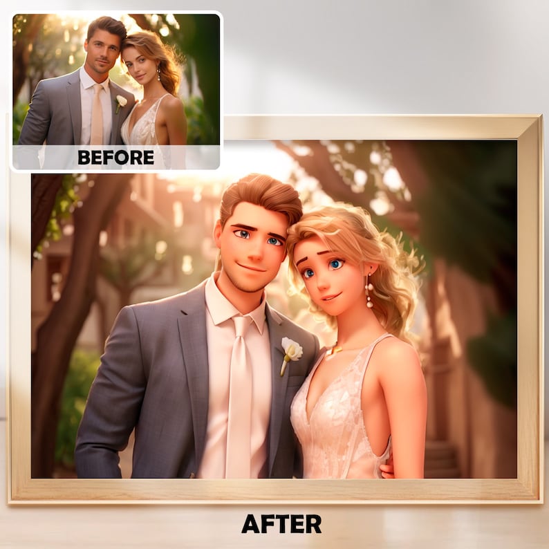 Custom Cartoon Portrait From Photo, Family Cartoon Portrait ...
