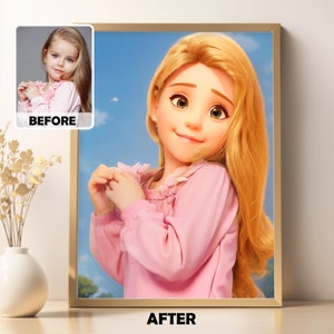 Custom Cartoon Portrait From Photo, Family Cartoon Portrait ...
